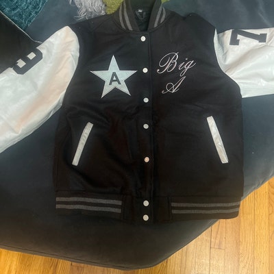 Letterman Baseball Varsity Jacket Cream Sleeves - Etsy