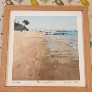 Isle of Wight Coastal Beach Art Print of Original Oil Painting a Day on ...