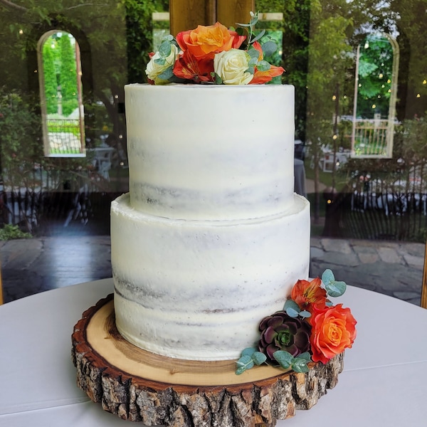 Log Slice Slab for Cake Stand, Cutting Board, Charcuterie, Food Serving ...