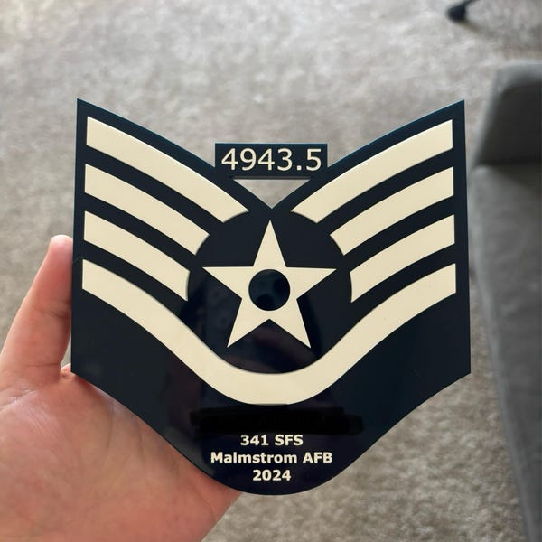 Custom Military Promotion Gift, PCS Plaque, State/country/base Going ...