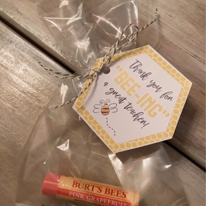 Thank You for BEEING a Great Teacher Tag - Etsy