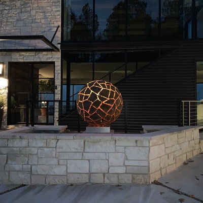 Arbor Aeternia Kinetic Tree Sculpture Modern Outdoor Art Large Steel ...