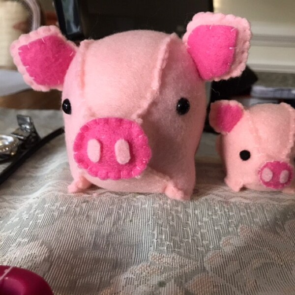 PDF Pattern - Felt Pig Plush - Etsy