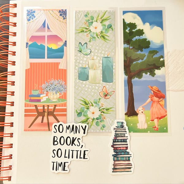 Vintage Nature Stamp Bookmark Flower Autumn Garden Butterfly Travel ...