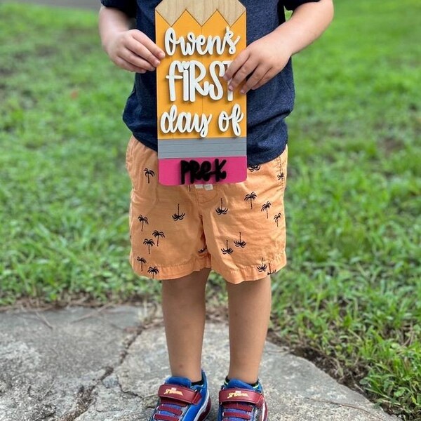 Interchangeable First Day of School Sign, 100th Day of School School ...