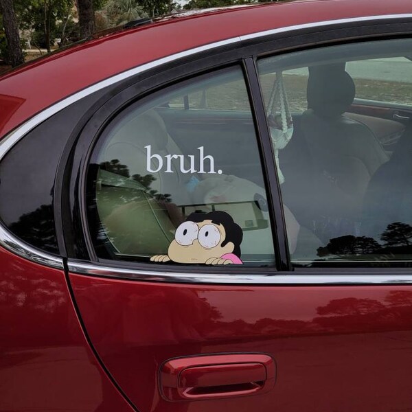 Bruh Sticker / Bruh Decal / Funny Decal / Funny Sticker / Car Decal ...