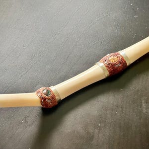 Double Nostril Kuripe Self Applicator Made of Chonta Wood Decorated ...