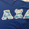 Alpha Xi Delta Axid Alpha Xi Delta Gift Sorority Sewn Letters Alpha Xi ...