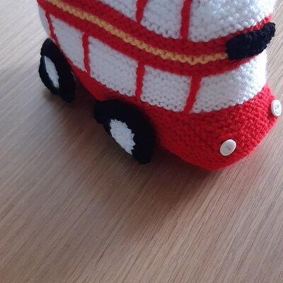 London Bus Toy Knitting Pattern - Etsy