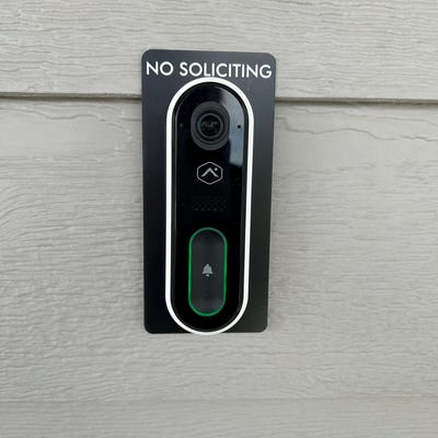 Please No Soliciting Video Doorbell Sign - Etsy