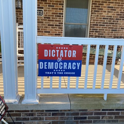 What is Democracy, Vinyl Democracy Sticker, Indoor/outdoor, Multiple ...