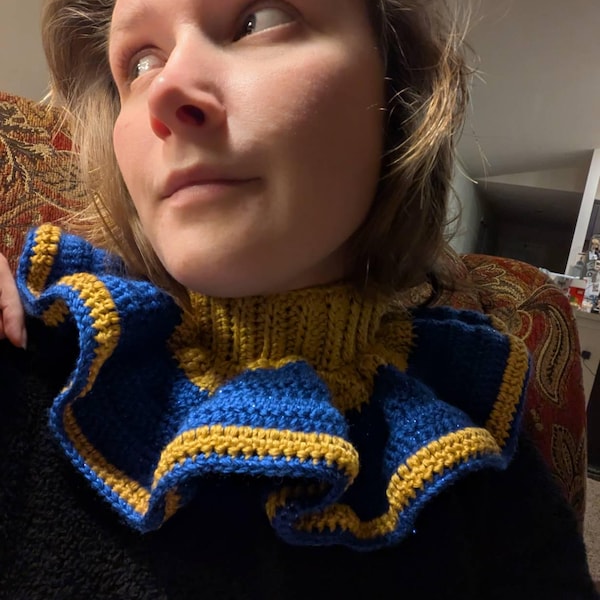 Clown Ruffle Collar Crochet PATTERN - Etsy