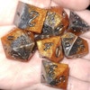 Sossal Frostbite Dice Set for Dnd 7 Piece Sharp Edge Resin Dice Set ...