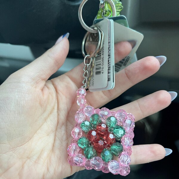Granny Square Keychain, Wedding Gift, Handmande Keychain, Granny Square ...