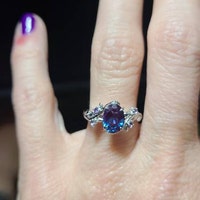 Nature Inspired Leaf Ruby Ring Set Black Gold Branch Twig Lab Ruby ...