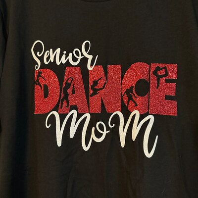 Glitter Dance Tshirt Senior Dance Mom Shirt Short Sleeve Dance Mom T ...