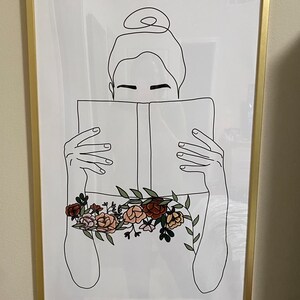 Woman Middle Finger Line Art Female Body Line Art Print - Etsy