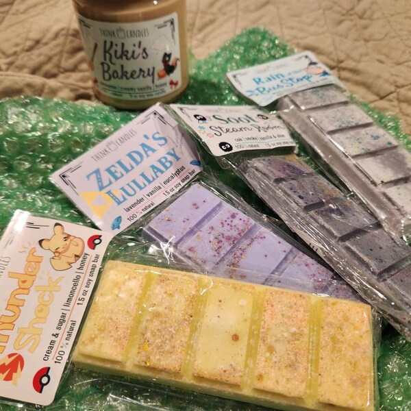 Rainy Bus Stop Snap Bar | Anime Inspired Snap Bar | Hand Poured Vegan ...