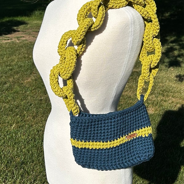 Chunky Chain Bag | Crochet Pattern | PDF - Etsy