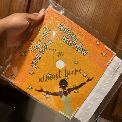 Im Almost There Graduation Cap Topper Princess Tiana - Etsy
