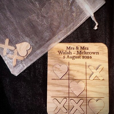 Personalised Table Top Wedding Games Wedding Favours Wedding Keepsake ...