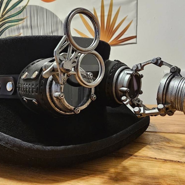 Leather Steampunk Goggles "watchmaker" - Etsy