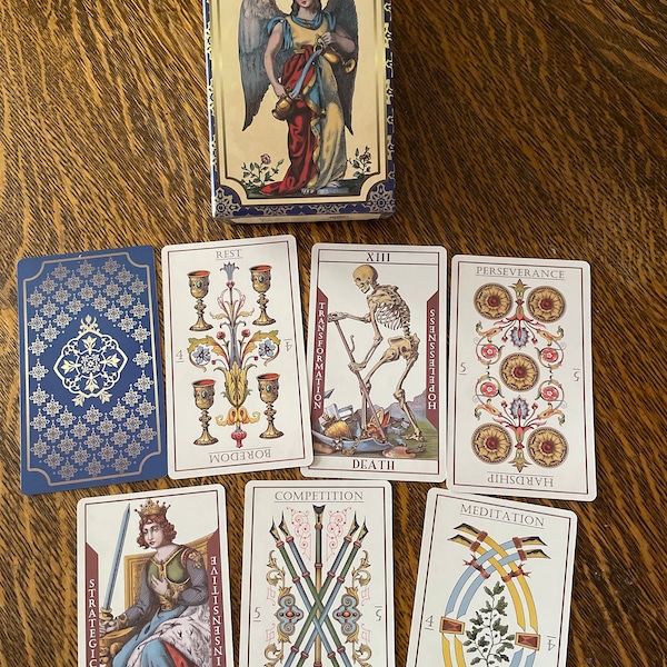 Original Tarot Cards Deck With Meanings on the Cards by Da Brigh - Etsy