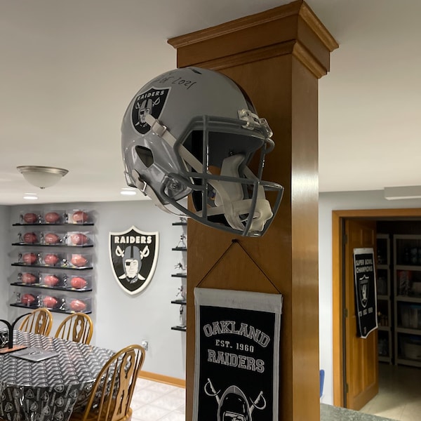 Full Size Helmet Holder, NFL, Mount, Hanger, Screw Mount, Football ...