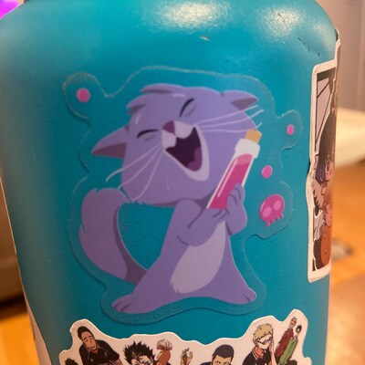 Yzma Cat With Potion Transparent Sticker/ Laptop iPhone Water Bottle ...
