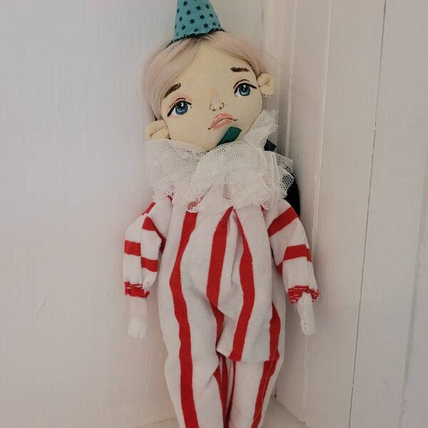 Mini Man Rag Doll, Fabric Bearded Man Doll, Man Beard Doll,handmade ...