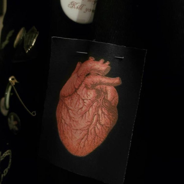 Fabric Sew on Bat Patch Gothic Accessories Punk DIY Handmade Horror Patches Medieval Vampire ...