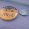 CAUTION: Bite Risk | Furry Cosplay Nonverbal Communication Badges for ...
