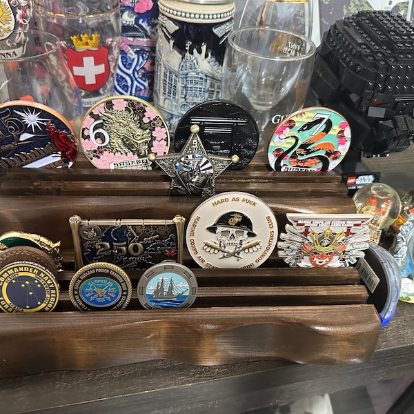 Challenge Coin Holder Wall Mount | Law Enforcement | Military Coin ...
