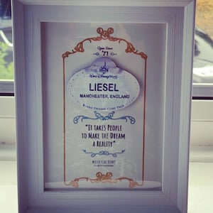Cast Member Name Tag Display Frame and Print Casting Agency Door ...