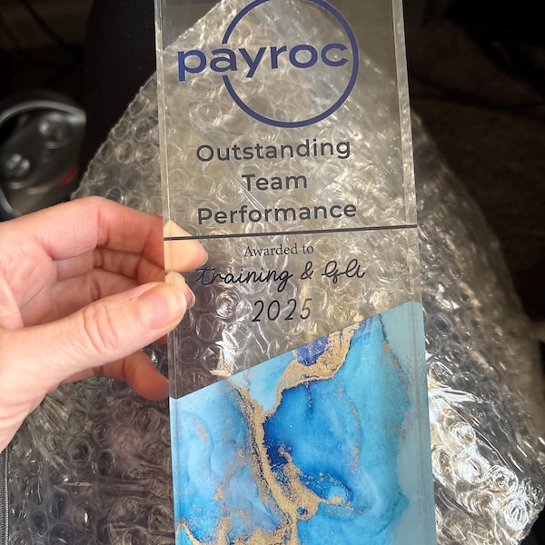 Personalized Clear Award Plaque | Trophy Award | Corporate Trophy Award ...
