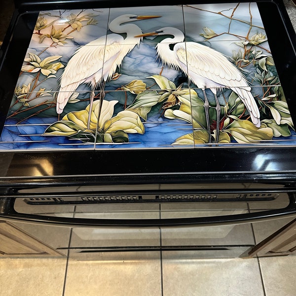 White Dove Ceramic Tile, Bird Accent Tile - Etsy