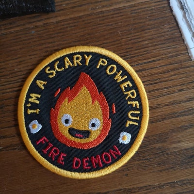 Calcifer Embroidered Patch Howl's Moving Castle Patch I'm a Scary ...