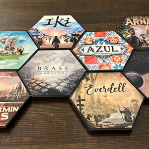 Board Games Drink Coasters games S-Z, Wood Coasters Geek Coasters Hex ...