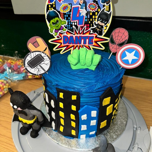 Superhero Cake Topper / Avengers. - Etsy