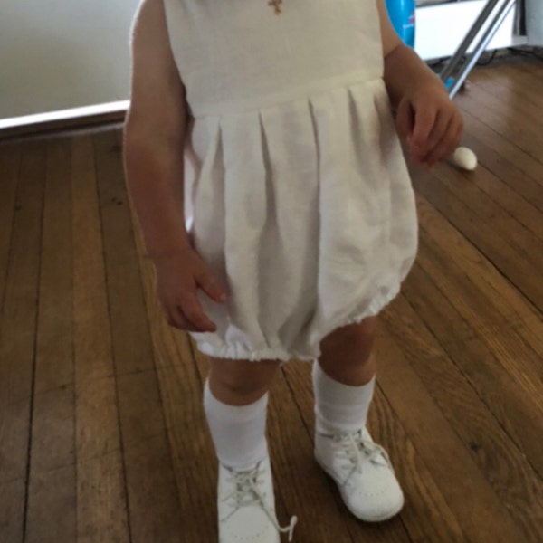 Baby Romper PDF Sewing Pattern – Peter Pan Collar & Pleats - Etsy