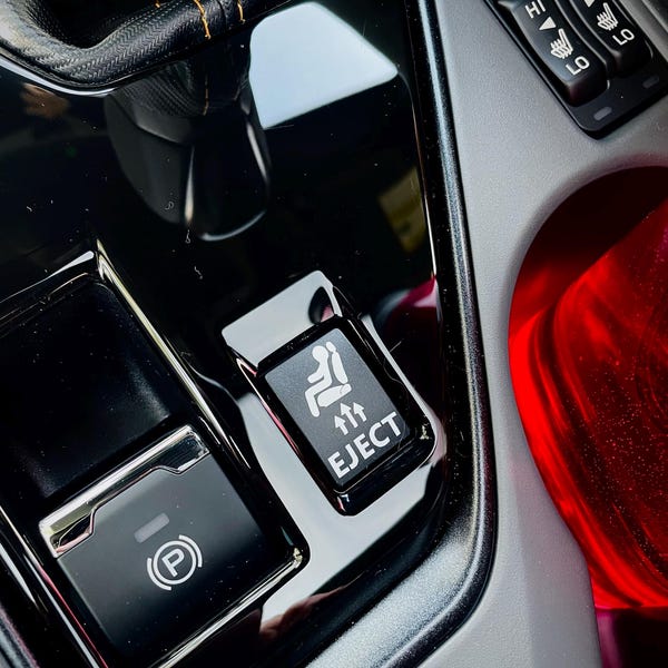 Eject Button Decal, Car Decal, Eject Passenger Button, Blank Button ...