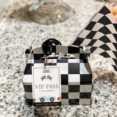 Race Car VIP Pass Editable Printable, Pit Crew Favor Tag, Growing up ...