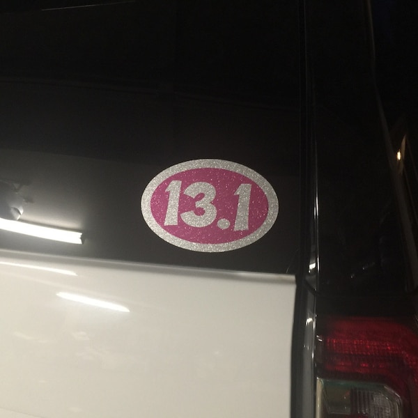 Half Marathon Car Decal, Running 26.2, 13.1, 10k, 5k, TRI Decal, TRI ...