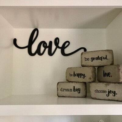 Script Love Wood Sign Wood Sign Art, Wooden Love, Wood Love Sign, Wood ...