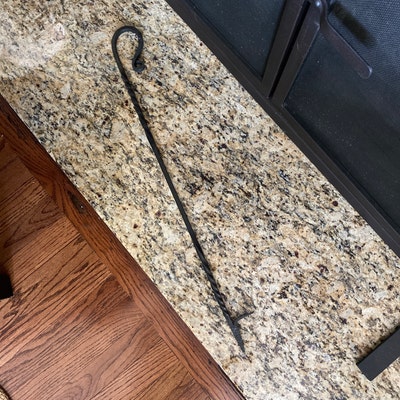 Hand Forged Fire Poker Iron Fire Poker Wrought Iron Traditional Fire ...