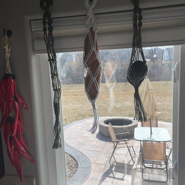 Macrame Onion Net, Condiment Kitchen Storage, Wall Decor and Wall ...