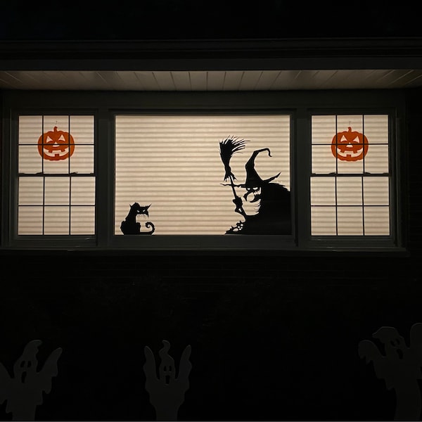 Scary CAT #2 Wall or Window Decal : Halloween - Etsy