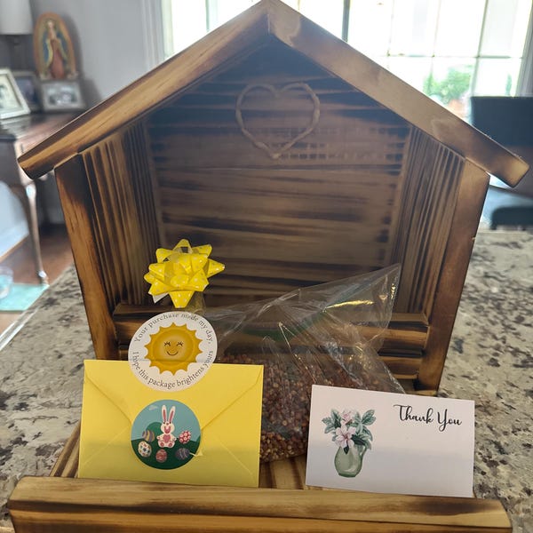Large Handmade Dove House With Feeding Platform and Torched Finish ...