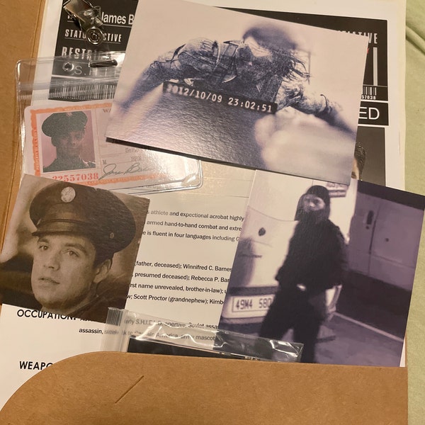 Winter Soldier File S.H.I.E.L.D. Bucky Barnes Secret Folder Paper Props ...