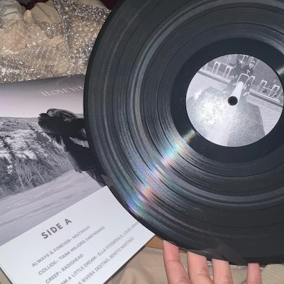 12 Vinyl Record Mixtape Two Sided, Black, Fully Custom Songs Your ...